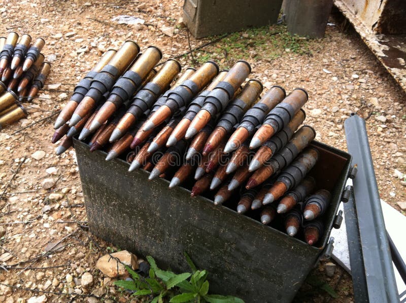 Big caliber bullets stock image. Image of israel, bullets - 128519319
