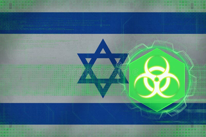Israel Biohazard Threat. Bio Threat Concept. Stock Illustration ...