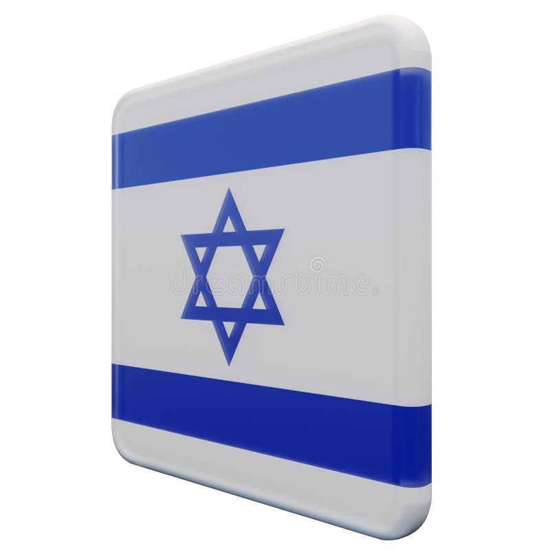 Israel 3D flag stock illustration. Illustration of element - 254990263