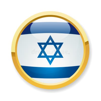 Israel flag button stock vector. Illustration of concept - 7887477