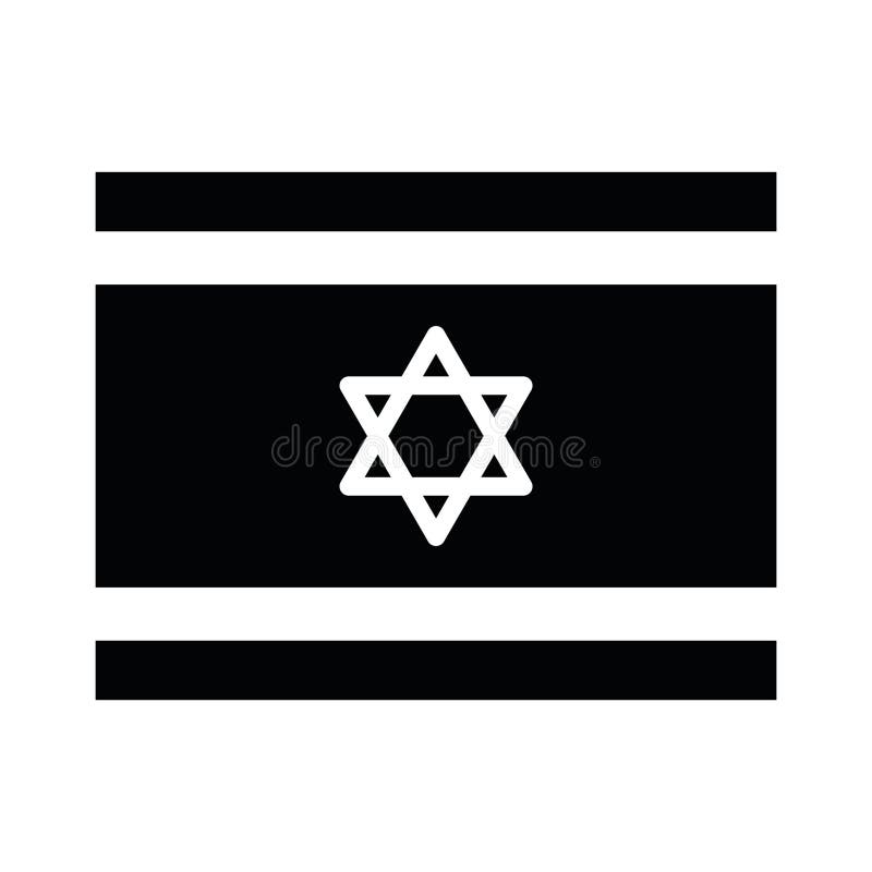 Israel flag icon stock vector. Illustration of israeli - 295532337