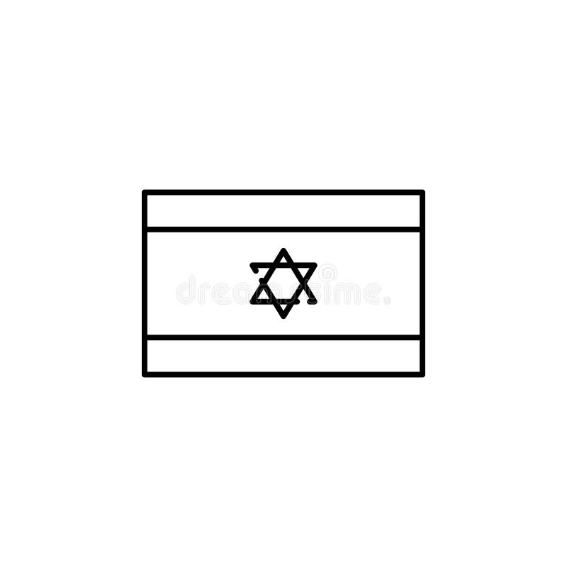 Israel Flag Icon. Element of Judaism for Mobile Concept and Web Apps ...