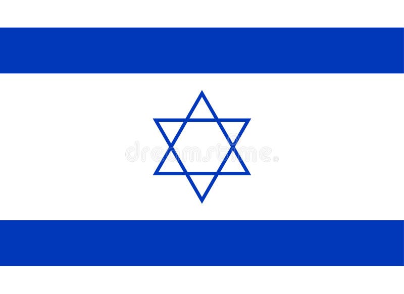 Israel Flag. Official Flag of Israel. Vector Illustration Stock ...