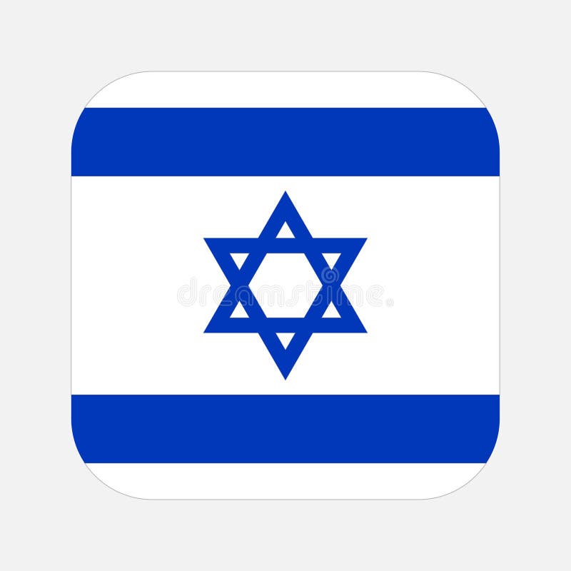 Israel Flag Simple Illustration for Independence Day or Election Stock ...