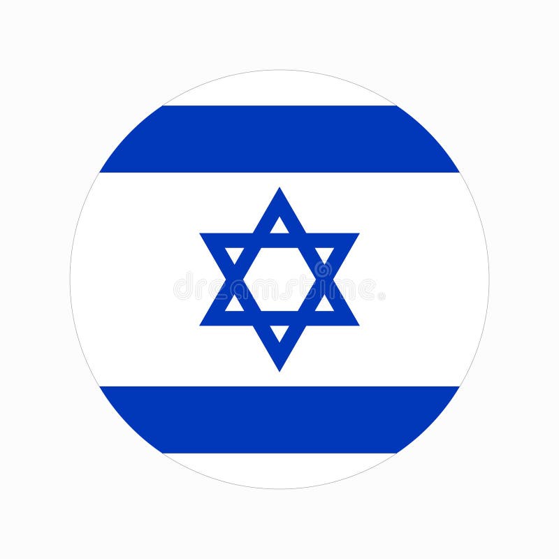Israel Flag Simple Illustration for Independence Day or Election Stock ...