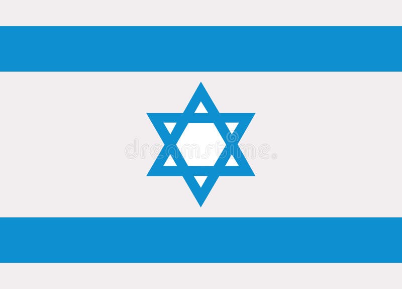 Israel flag vector stock vector. Illustration of icon - 107164925