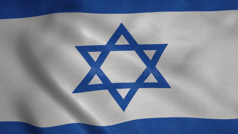 Israel Flag is Waving on Green Screen. Israel Flag Seamless Loop ...