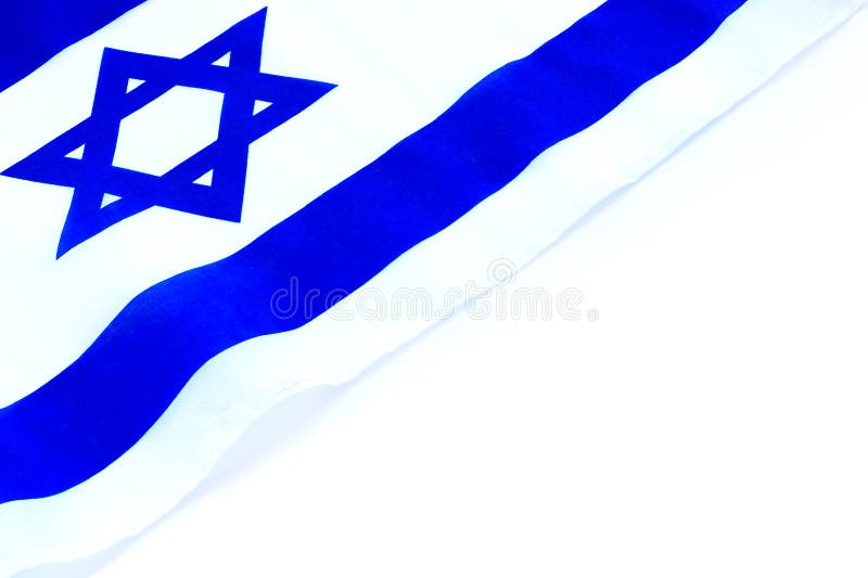 Israel Flag White Background Banner Stock Photo - Image of banner ...
