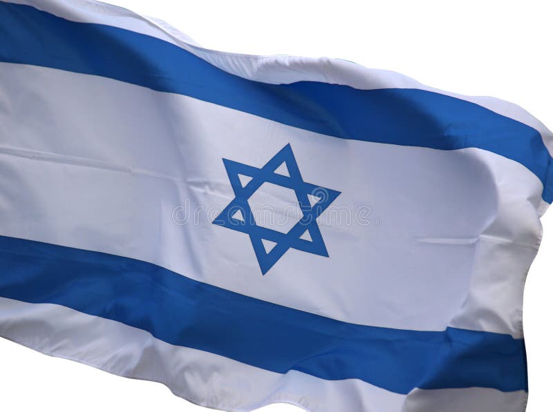 Israel flag on a white stock photo. Image of independence - 85538668