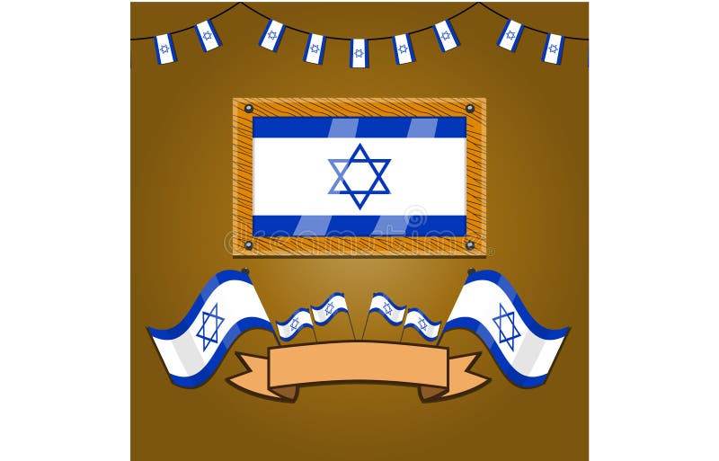 Wooden Frame Israel Flag Stock Illustrations – 17 Wooden Frame Israel ...