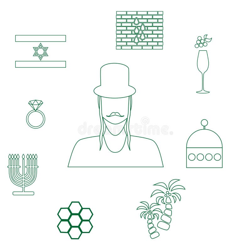 Israel flat design stock vector. Illustration of hanukkah - 88144932
