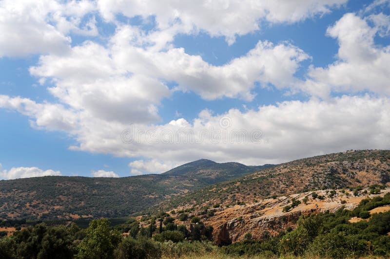 Israel Galil stock photo. Image of cumulus, east, flowers - 14941918