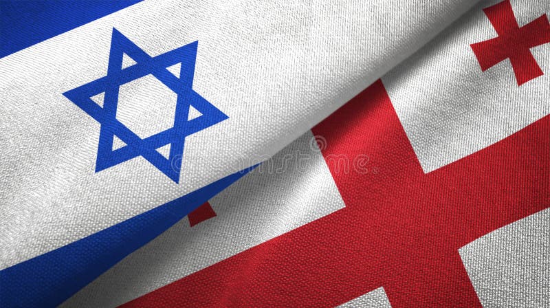 Georgia and Israel. Crossed Georgian and Israeli Flags Stock Vector ...
