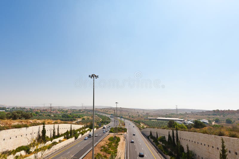 Israel Highway stockfoto. Bild von sicherheit, umgebung - 31564360