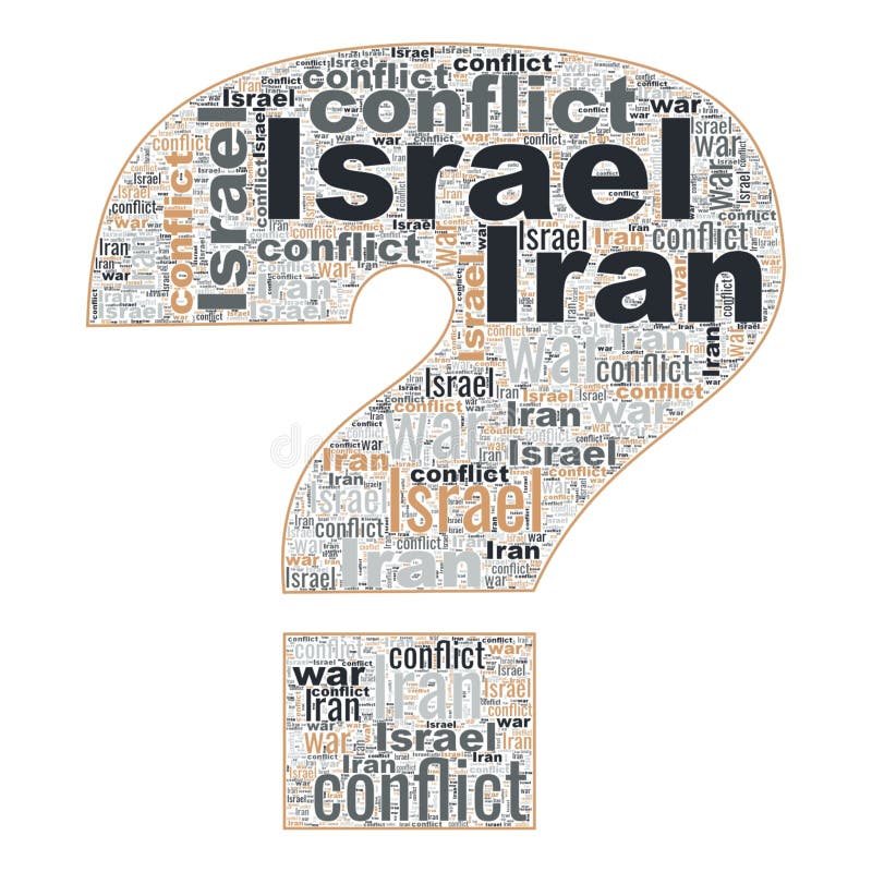 Israel Iran War Escalation News Header Stock Illustration ...