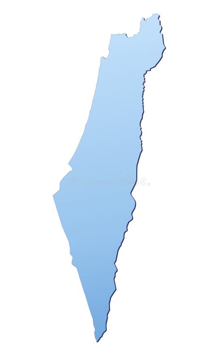 Israel Map Shape Outline Blue Stock Illustrations – 257 Israel Map ...
