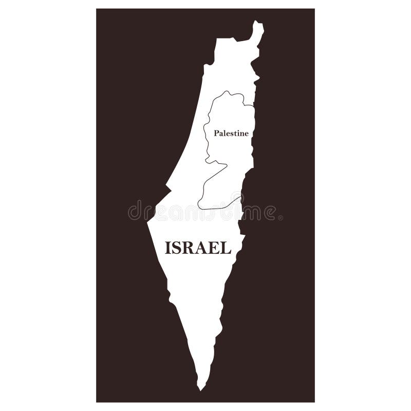 Israel map icon stock vector. Illustration of city, communication ...
