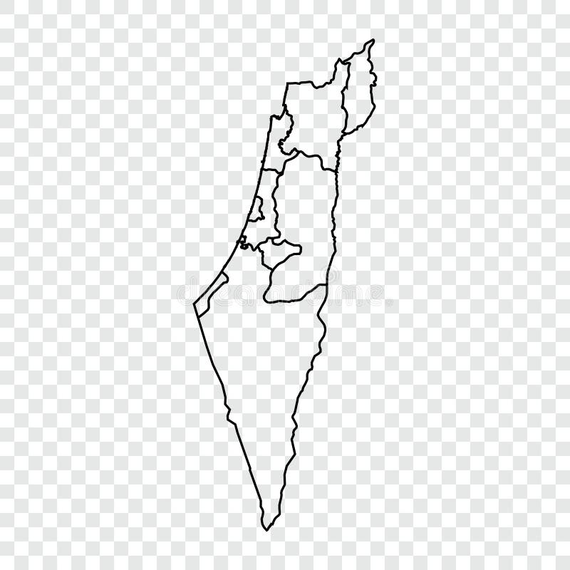 Israel outline map stock illustration. Illustration of graphics - 4360480