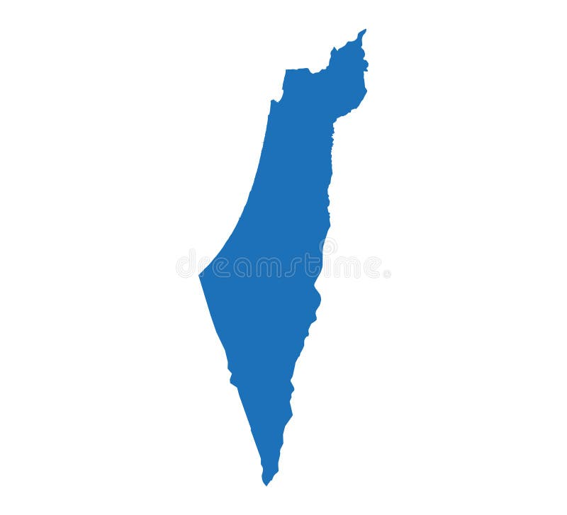 Israel Map on White Background. Vector Illustration Stock Illustration ...