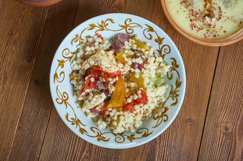 Israel One Pot Garlicky Ptitim Stock Photo - Image of spice, vegetable ...