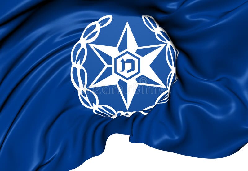 Israel Police Flag stock illustration. Illustration of symbol - 41370936