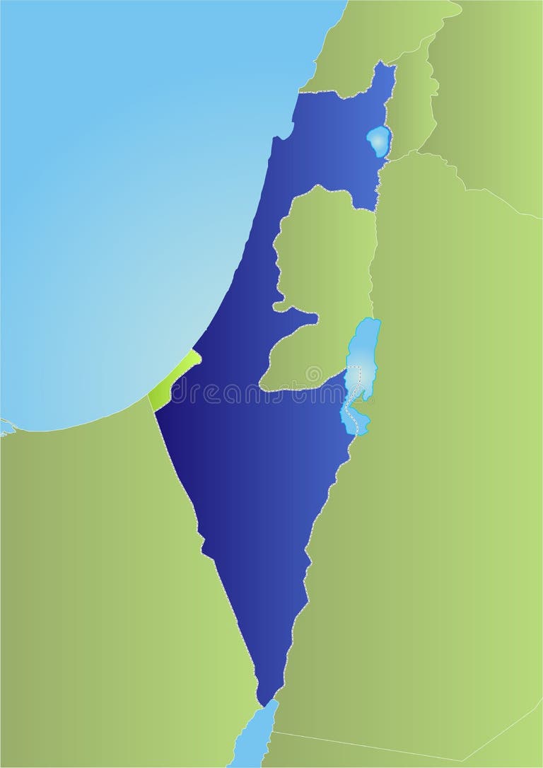 Israel Country Political Map Stock Illustrations – 1,752 Israel Country ...