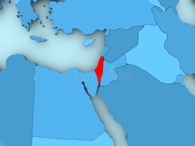 Map of Israel stock illustration. Illustration of hebrew - 98907932