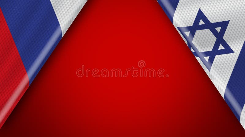 Israel and Russia Flags â€“ 3D Illustrations Stock Illustration ...