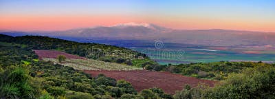Israel Sunset Landscape stock photo. Image of morning - 24190716