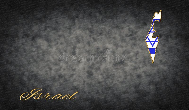 Israel Symbols, Map of Israel Stock Photo - Image of sites, wildlife ...