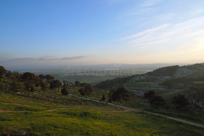 Israel valley stock photo. Image of road, land, mountains - 10306216