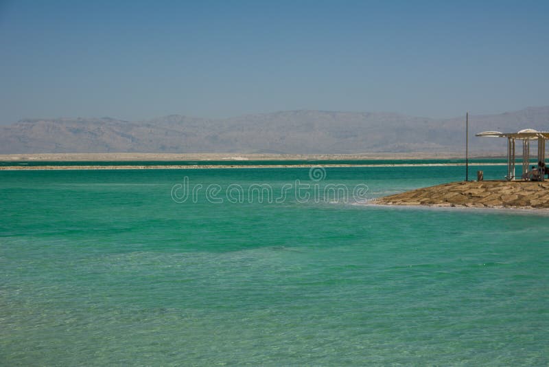 Israel View De Plage De Mer Morte Couleurs Incroyables De Mer Photo ...