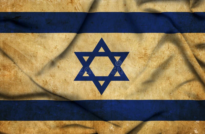 Israel waving flag stock illustration. Illustration of pattern - 149820502