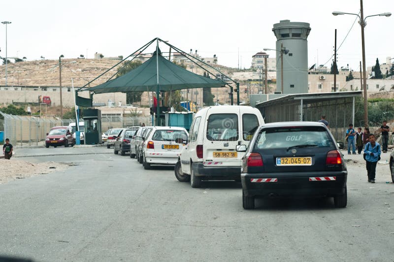 Israeli checkpoint editorial image. Image of checkpoint - 32408265