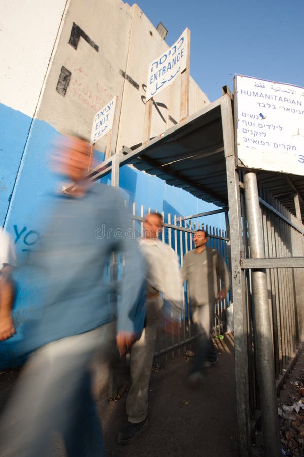 Israeli checkpoint editorial image. Image of checkpoint - 32408265