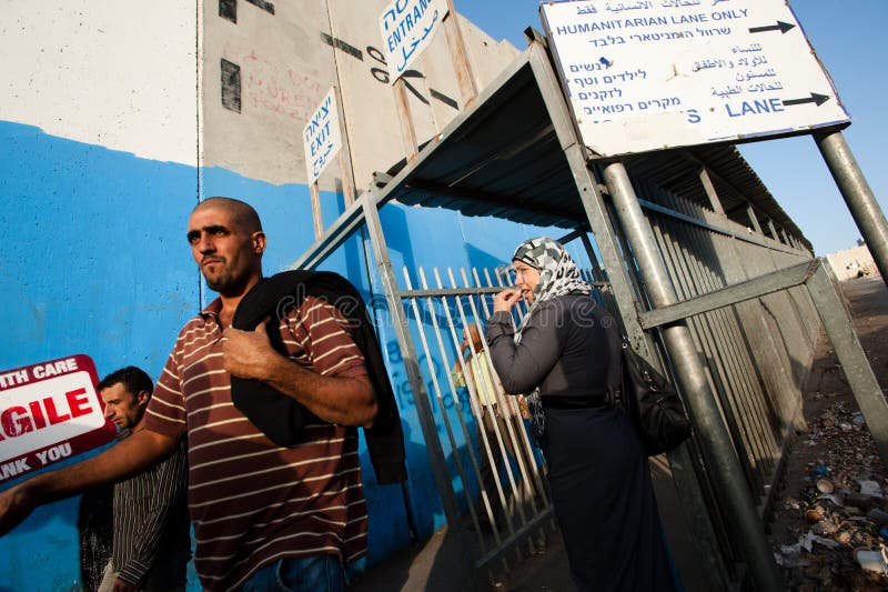 Israeli checkpoint editorial image. Image of checkpoint - 32408265