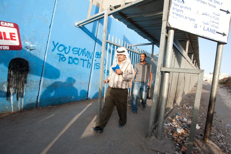 Israeli checkpoint editorial image. Image of checkpoint - 32408265