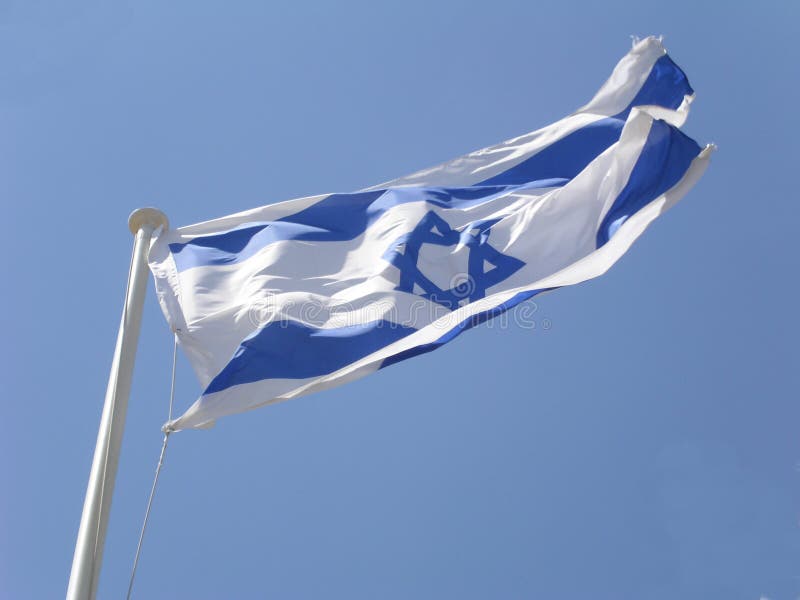 Israeli Flag stock image. Image of windy, heberw, flap - 2814917