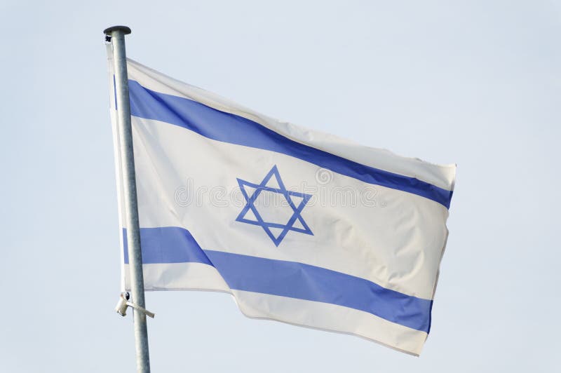 Israeli Flag Closeup stock image. Image of macro, square - 4870681