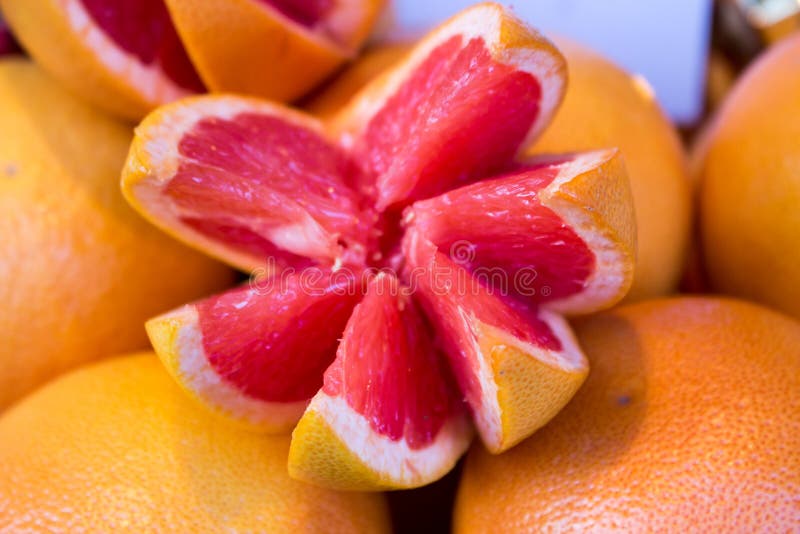 Israeli Grapefruit Fruit of Middle East Israel Season Stock Image ...