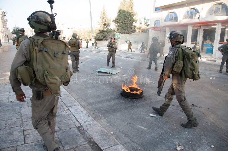 Israeli Military Occupation in Bethlehem Editorial Stock Image - Image ...