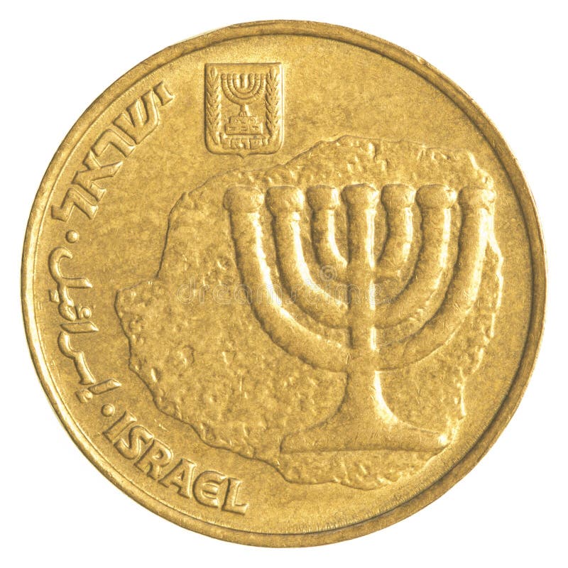10 Israeli New Agora coin stock photo. Image of exchange - 37553340