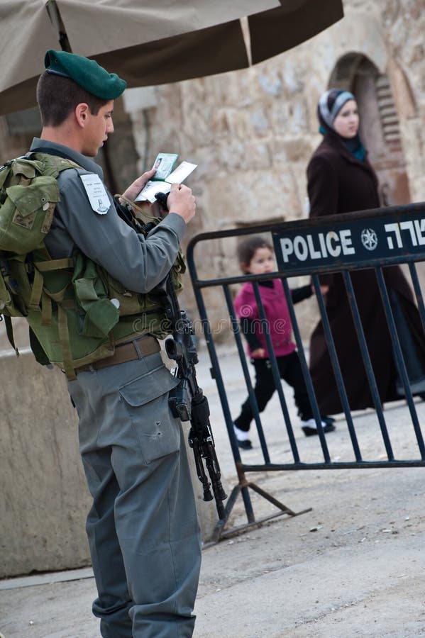 Israeli Occupation in Hebron Editorial Photography - Image of police ...