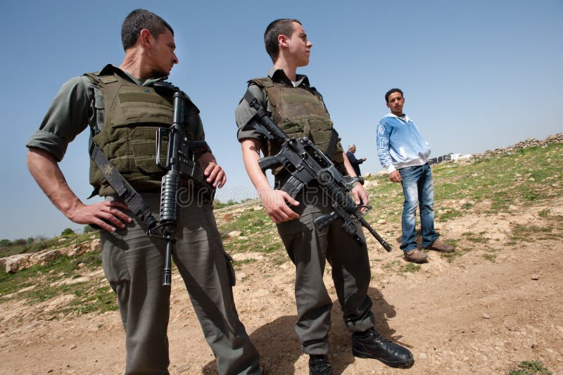 Israeli Occupation Soldiers in Palestine Editorial Stock Image - Image ...