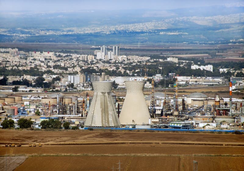 Haifa Israel oil Refinery stock image. Image of distillery - 4060287