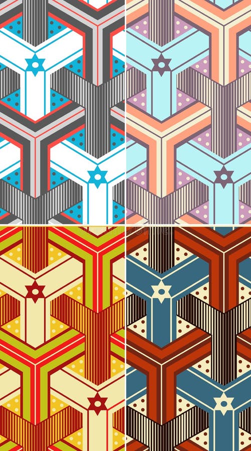 Israeli Seamless Pattern stock vector. Illustration of israeli - 47745917