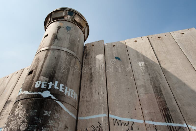 Israeli Separation Wall stock image. Image of apartheid - 15592019