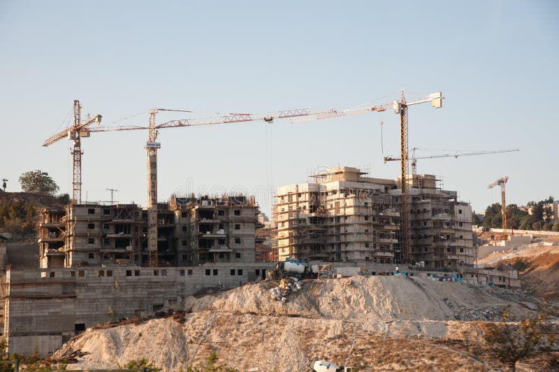 Israeli Settlement Construction Editorial Image - Image of construction ...