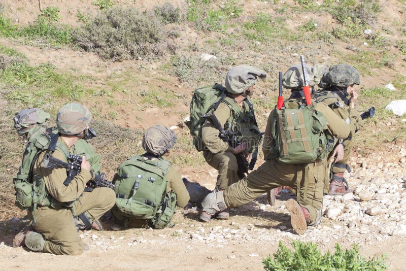 Israeli soldier training editorial image. Image of field - 26748605