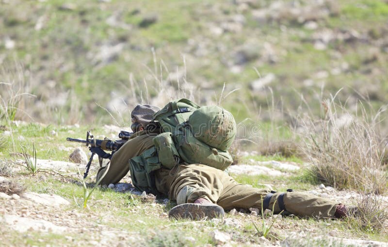 Israeli soldier training editorial image. Image of field - 26748605